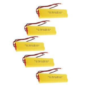 (5-pack) emergency lighting battery fits and replaces unitech 4aa-800-18-8wl hubbell 859-0120859 lithonia d-aa650b lithonia d-aa650bx4 dual-lite 0120859 custom-145-18 nic0991 lithonia 4aa-800-18-8wl