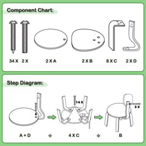 iPlay, iLearn 2 PCS Wooden Kids Chair Sets, Natural Hardwood Frog & Cow Animal Children Chairs, Furniture Set for Toddlers Kids Boys Girls, Stackable for Playroom, Nursery, Preschool, Kindergarten