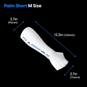 PULSAR eS Gaming Arm Sleeve for Esports Gaming Compression Sleeve, Palm Short L White