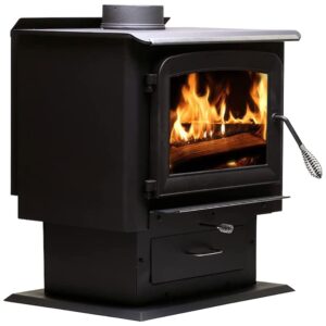 ashley hearth aw2020-p 2,000 sq. ft. pedestal wood burning stove