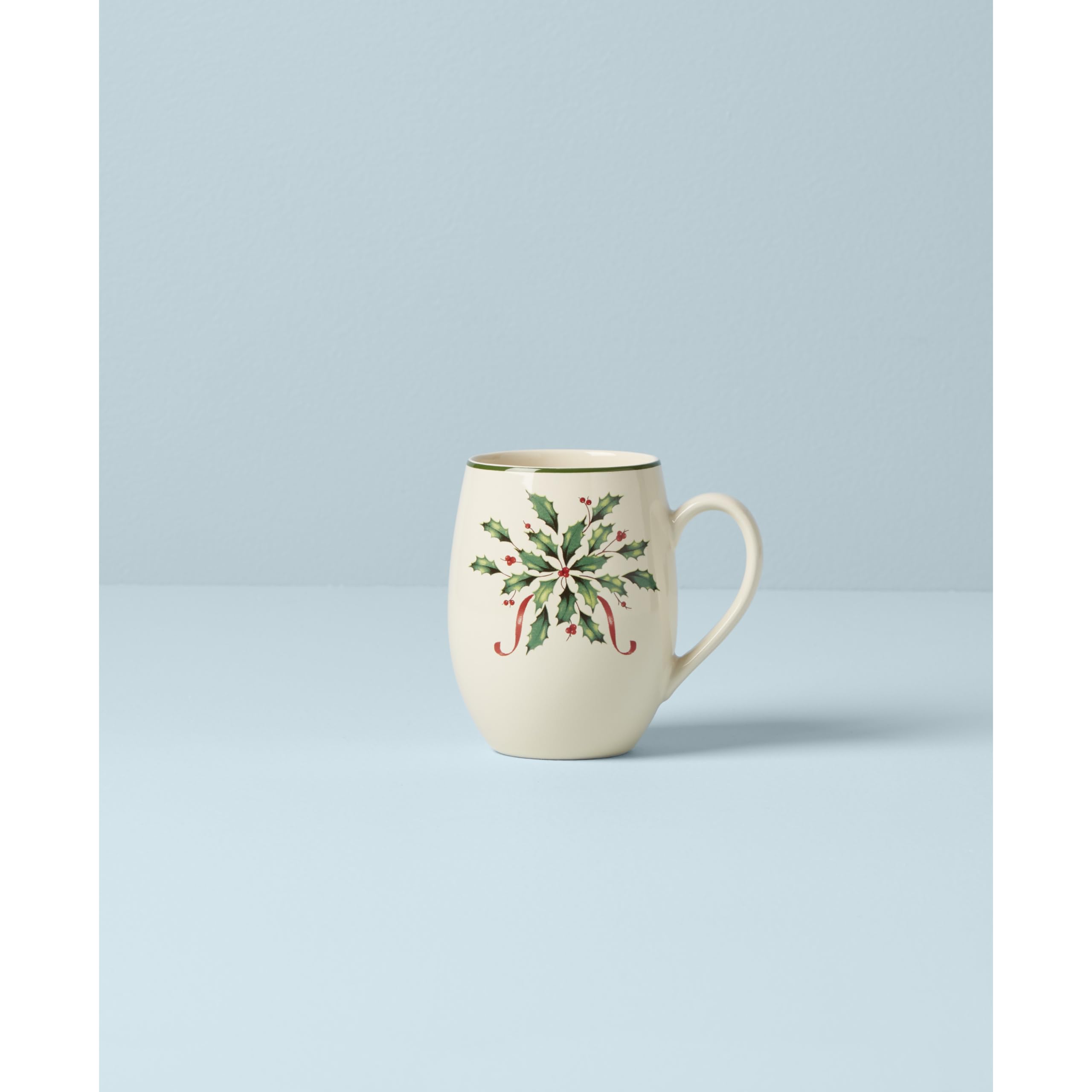 Lenox Holiday Cocoa Mug, 1 Count (Pack of 1), Red & Green