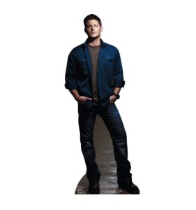 cardboard people dean winchester life size cardboard cutout standup - the cw's supernatural