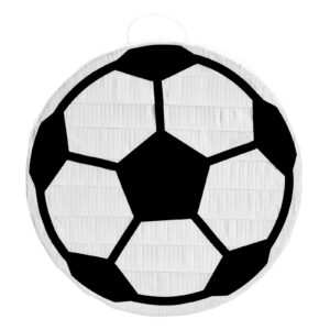 BLUE PANDA Soccer Ball Pinata for Sports Themed Birthday Party Decorations, Small (12.6 x 3.0 x 12.6 Inches)