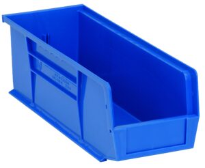 quantum storage systems k-qus234bl-6 6-pack ultra-stack and hang bins, 14-3/4" x 5-1/2" x 5", blue