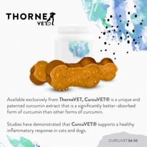 ThorneVet CurcuVET-SA50 – Joint, Muscle, Liver & GI Support for Small Dogs & Cats, 90 Soft Chews