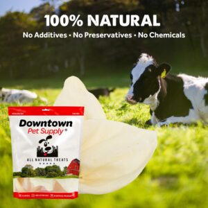 Downtown Pet Supply - Cow Ears for Dogs - Dog Treats Made in USA - Dog Dental Treats & Rawhide-Free Dog Chews - Joint Support with Chondroitin, Protein, Vitamins & Minerals - Baked - 9-12 in - 5 Pack