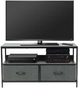 sorbus tv stand dresser with 2 drawers - television riser chest with storage - bedroom, living room, closet, & dorm furniture