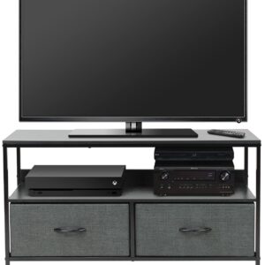 Sorbus TV Stand Dresser with 2 Drawers - Television Riser Chest with Storage - Bedroom, Living Room, Closet, & Dorm Furniture