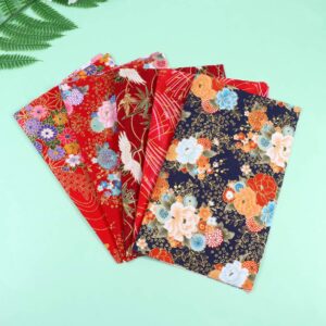 PRETYZOOM 10pcs Cotton Fabric Sheets Quilting Sewing Fabrics Japanese Style Flower Printed Fabric Patchwork for DIY Craft Sewing Scrapbooking Clothing 20x25mm