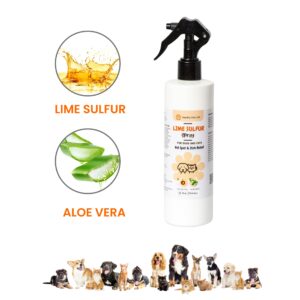 Classic's Lime Sulfur Spray Pet Care for Dry and Itchy Skin - Spotcare and Safe Solution for Dog, Cat, Puppy, Kitten, Horse (12 oz)