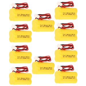 (10-pack) 4.8v 1000mah exell emergency lighting battery fits & replaces day-brite cxxl3gw anic0811 lithonia a15032-1 osi batteries osa004 a150321 astralite 20-0001 day-brite a15032-1 cxl6vbxt