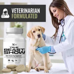 True Beast in Show Muscle Multivitamin for Dogs (Veterinarian Formulated): Vitamins, Minerals, Antioxidants, Digestive Enzymes, Fatty Acids, Amino Acids and Trace Minerals.