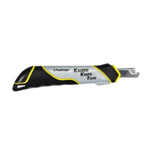 FastCap Kaizen Knife Thin - Ultra-Precision Contour Cutting Utility Knife with Comfort Grip and Retractable Safety Blade for Kaizen Foam