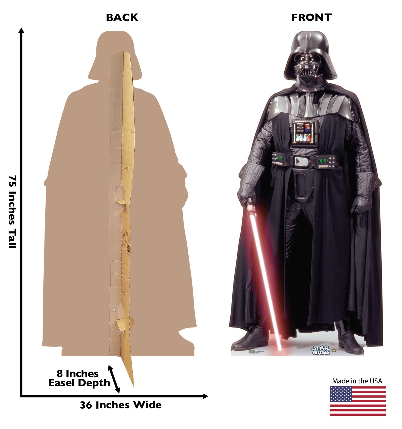 Cardboard People Darth Vader Life Size Cardboard Cutout Standup - Star Wars Classics (IV - VI)