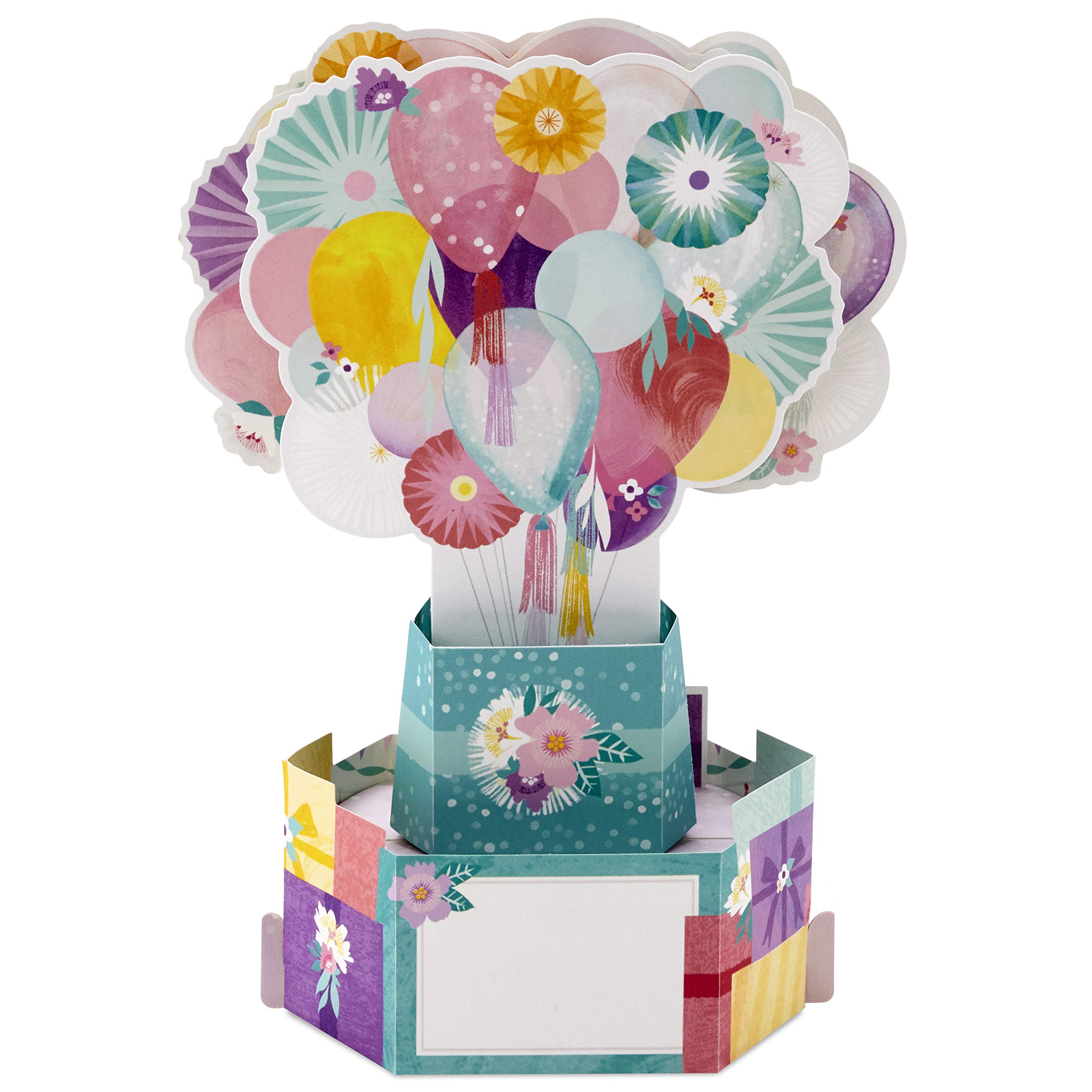 Hallmark Paper Wonder Pop Up Birthday Card for Women (Flower Balloons)