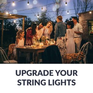 Newhouse Lighting S14LED30P Outdoor Weatherproof 1W (11W Equivalent) Shatter-Resistant S14 LED Replacement String Light Bulbs, Warm White 2700K, Standard E26 Base, Shatterproof, 30-Pack