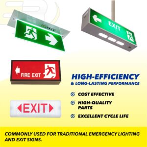 (5-Pack) Emergency Lighting Battery Fits and Replaces Unitech 4AA-800-18-8WL Hubbell 859-0120859 LITHONIA D-AA650B LITHONIA D-AA650Bx4 Dual-Lite 0120859 Custom-145-18 NIC0991 Lithonia 4AA-800-18-8WL