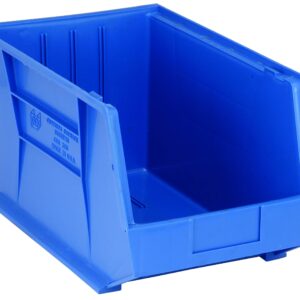 QUANTUM STORAGE SYSTEMS K-QUS260BL-2 2-Pack Ultra-Stack and Hang Bins, 18" x 11" x 10", Blue