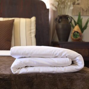 Silk Bedding Direct. Premium Pure Mulberry Silk-Filled Mattress Topper. Queen, 80" x 60". for Health, Hygiene and Beauty.