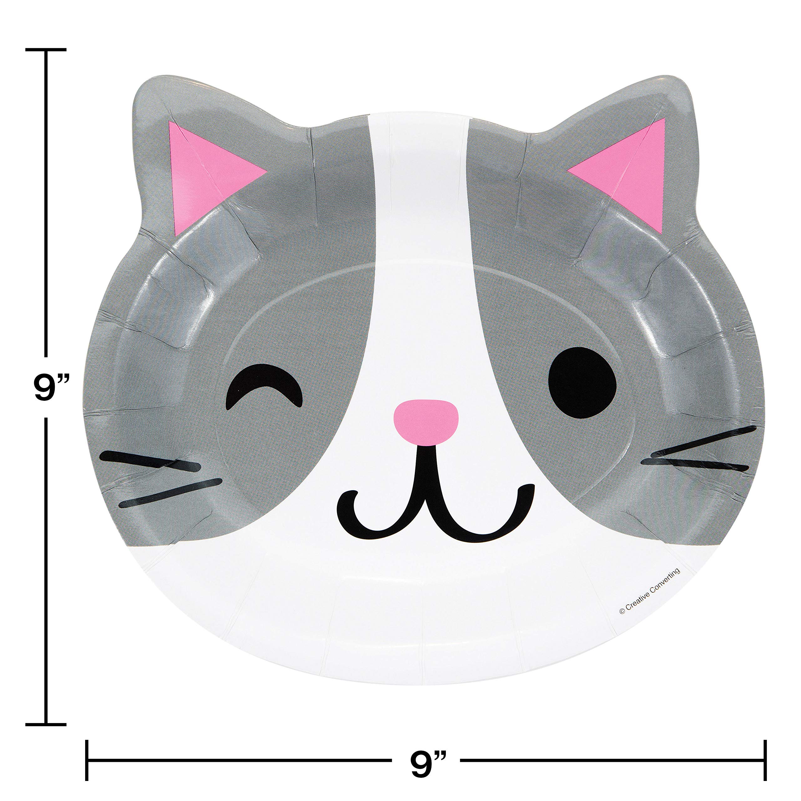 Kitty Cat Birthday Party Supplies - Plates Napkins Banner Bundle (49 Piece)