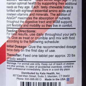 COMFORT Geriatric Supplement for Dogs, 100 Count, Contains MSM, Superoxide Dismutase, Ester-C, 19 Vitamins and Minerals & 18 Amino Acids, Made in The USA