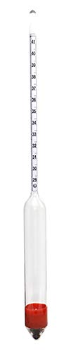 ASTM 2H Hydrometer 9/21 API, 0.1 Div. 330mm lgth. Supplied with NIST Traceable, ISO/IEC 17025 accredited Report of Calibration at 3 Test Points per ASTM E-100 & ASTM E-126 Specifications.