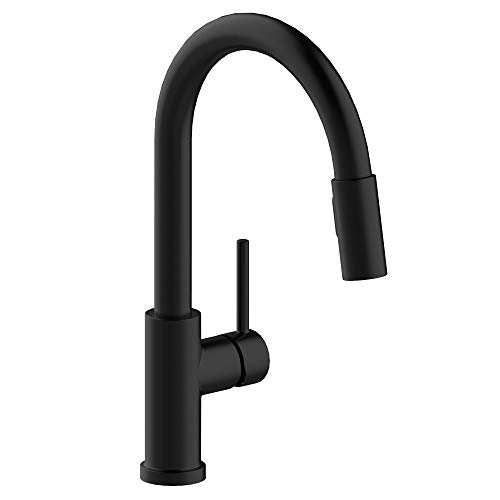 Design House 593848 Eastport II Pull-Down Kitchen Faucet in Matte Black