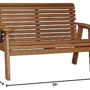 LuxCraft 4' Plain Bench - Available in 16 Colors