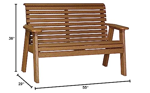 LuxCraft 4' Plain Bench - Available in 16 Colors