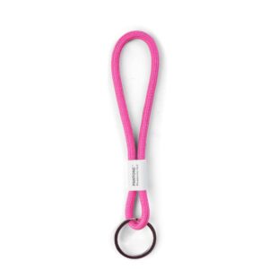 copenhagen design pantone short keychain - key lanyard - rope lanyard - paracord - 7", rhodamine red