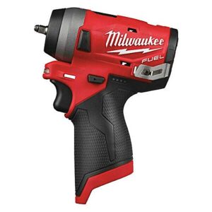 milwaukee 2552-20 m12 fuel 1/4" stubby cordless impact wrench, bare tool