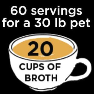 Nature's Diet Pet Original Bone Broth Protein Powder with Functional Benefits for Hip and Joint, Digestion, Skin and Coat (Hip & Joint, 6 oz = 60 Servings)