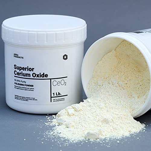 Premium Cerium Oxide, Optical Grade for Scuff, Marks and scratchs in Glass and Mirrors