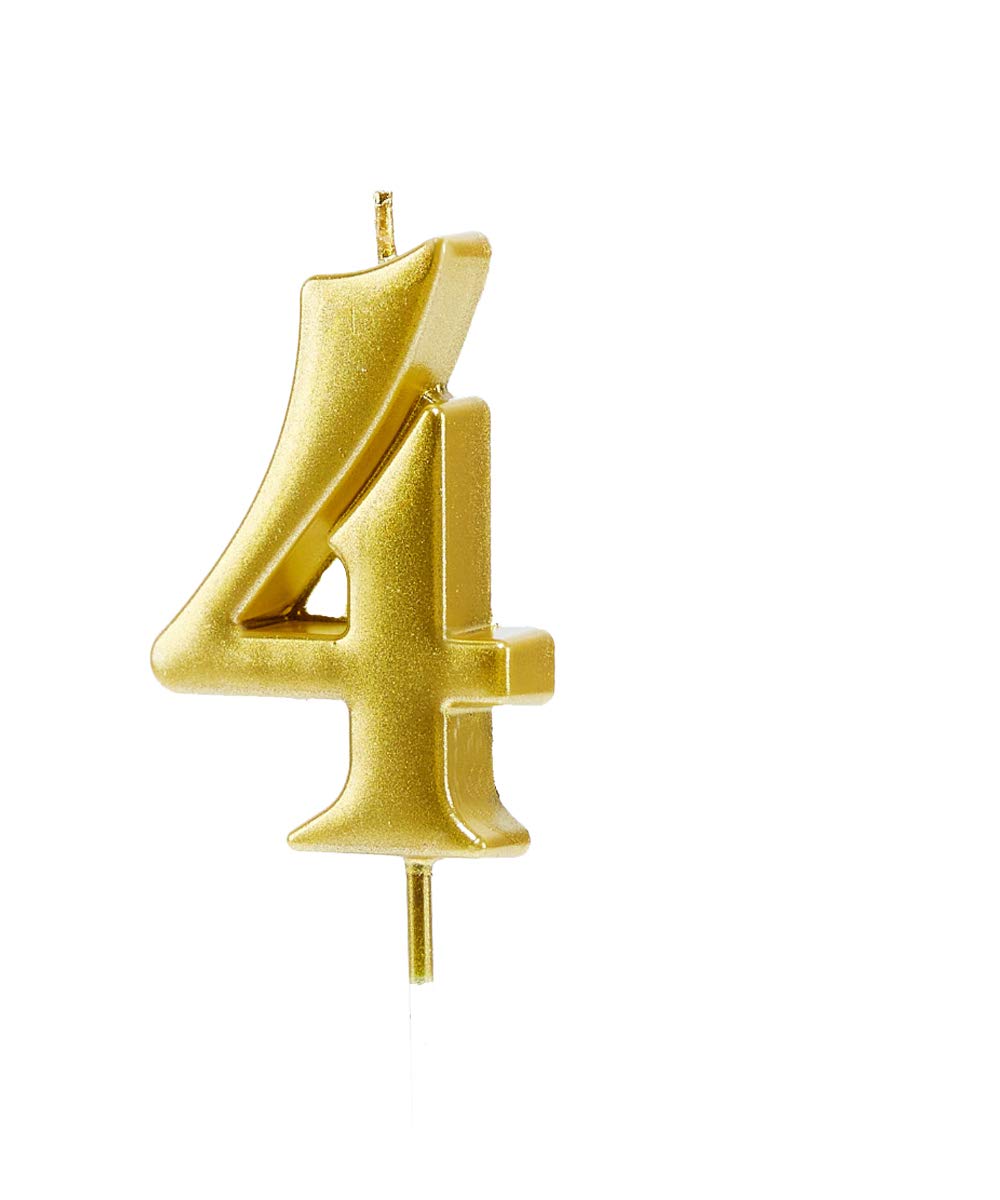 Mart 45th Birthday Candles,Gold Number 45 Cake Topper for Birthday Decorations