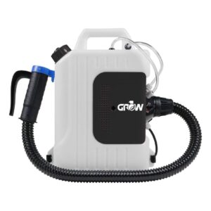 grow1 electric backpack fogger machine ulv atomizer sprayer with commercial hose for spraying garden greenhouse indoor outdoor foggers, 2.5 gallon