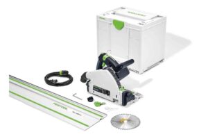 festool 577014 plunge-cut track saw ts 55 feq-f-plus-fs with 55-inch guide rail