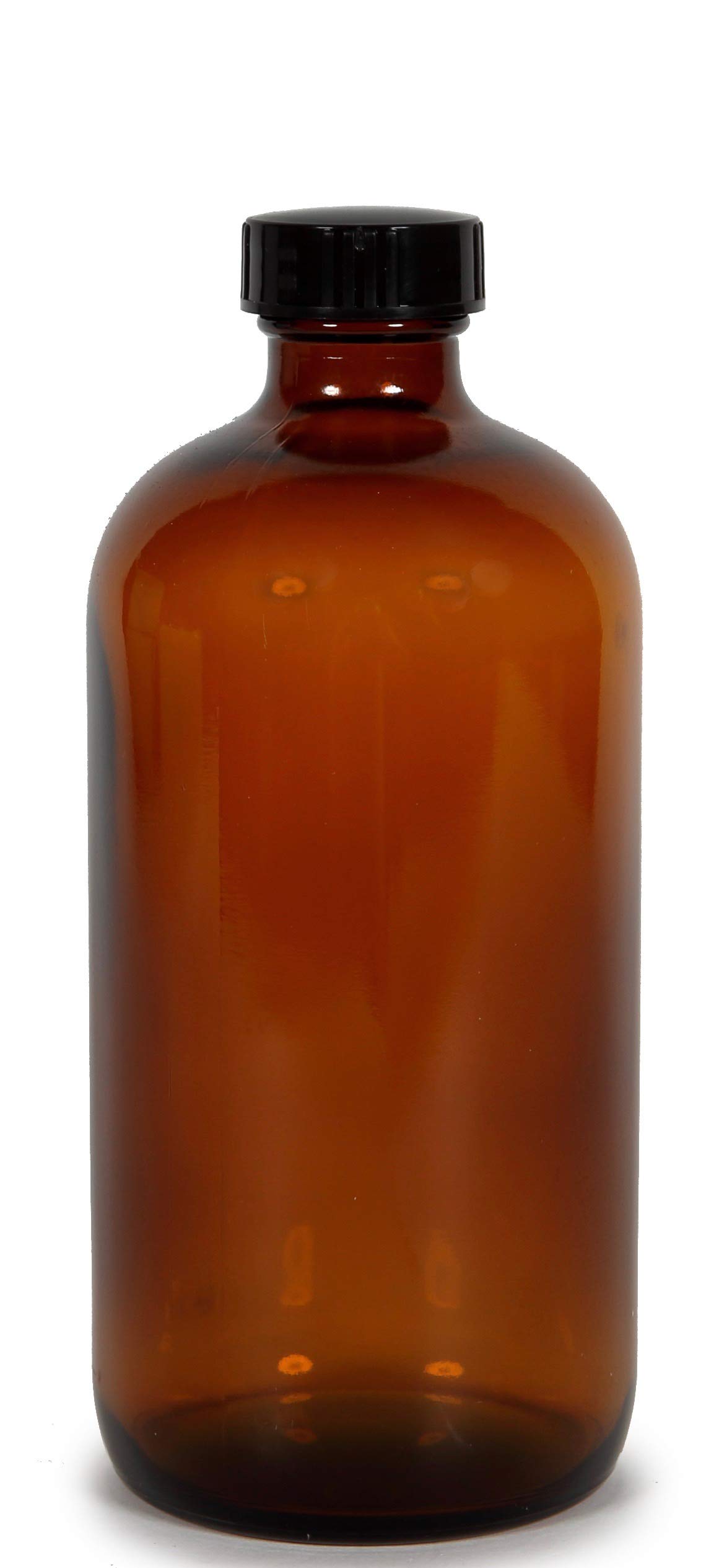 Vivaplex, 12, Amber, 16 oz Glass Bottles, with Lids