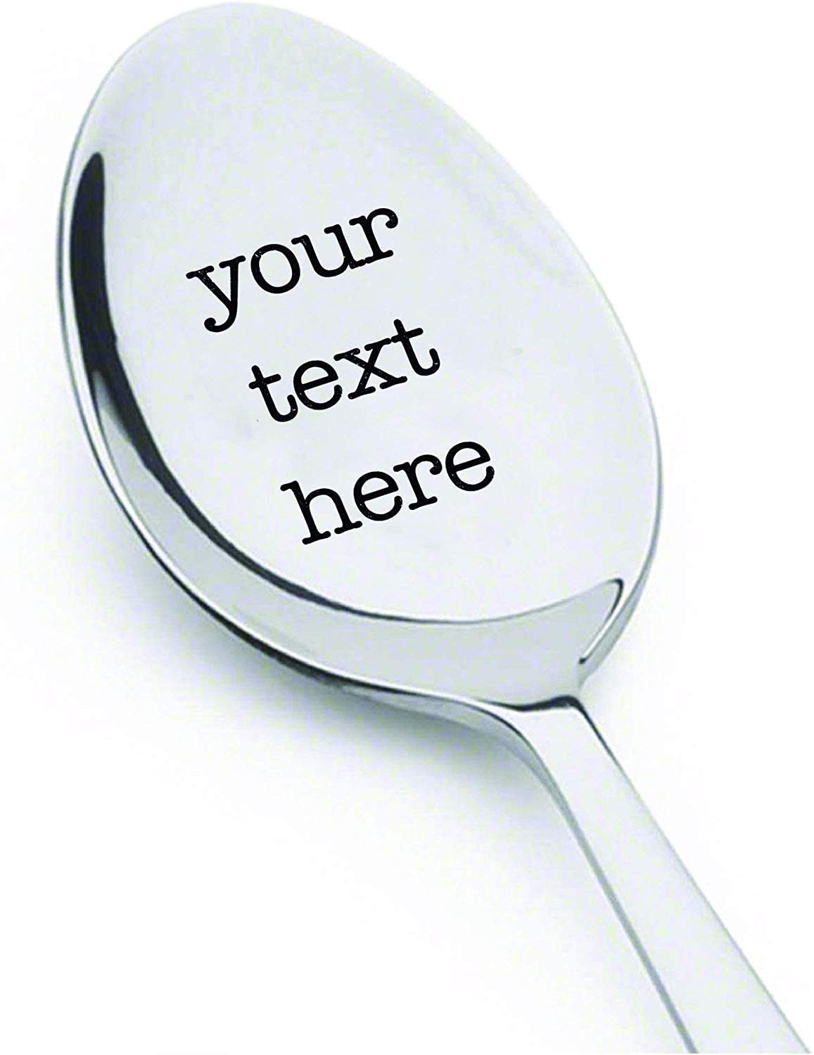 Customised - Personalised Spoon | Mentioning of Special Occasional Surprise Names and Dates | Custom Engraved Spoon | Wedding Friendship Valentines Days | Thanks Giving- 7 Inch can Customise any Text