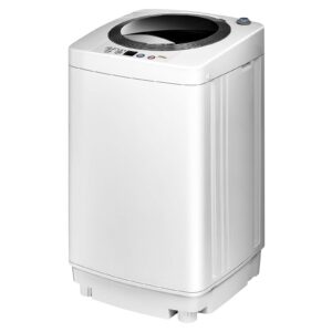 arlime portable washing machine, full-automatic 8 lbs capacity laundry machine w/drain pump, ideal compact single tub clothes washer & spinner for rv, dorm, apartment living