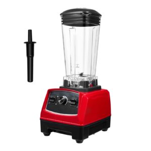 gdae10 3hp 2200w heavy duty high speed 45000rpm smoothie blender, red, 68 ounce (2l) for soup, fish, crushing ice, frozen desserts, home or commercial use