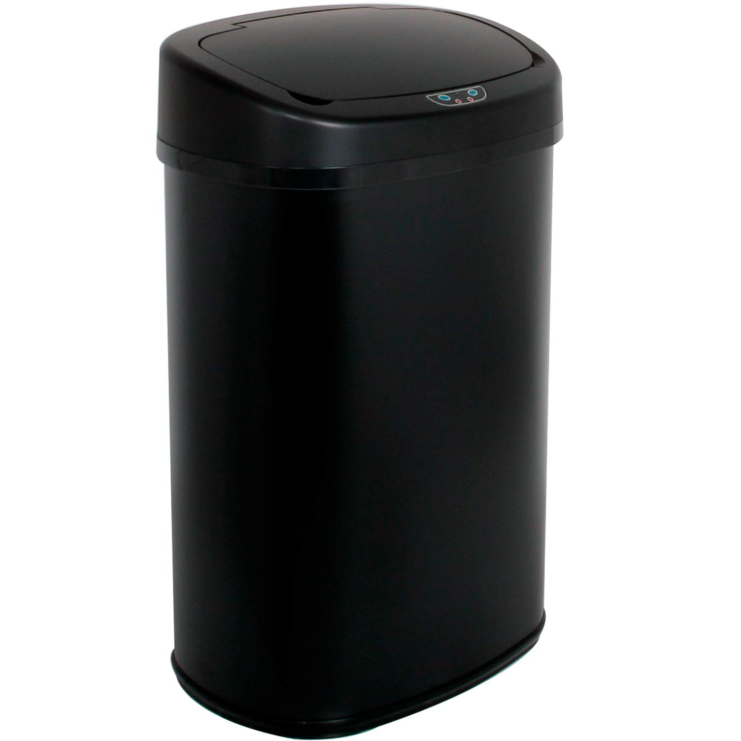 Vnewone Kitchen Trash Can Garbage 13 Gallon Waste Bin for Home Office Bedroom Stainless Steel Automatic Touch Free High-Capacity, 50 Liter (Black)