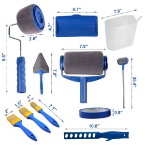 Paint Roller Kit, Paint Runner Pro Brush Set Painting Handle Tool Transform Your House, School & Office in Just Minutes Quickly Decorate Runner Tool Painting Brush Set, No Prep, No Mess