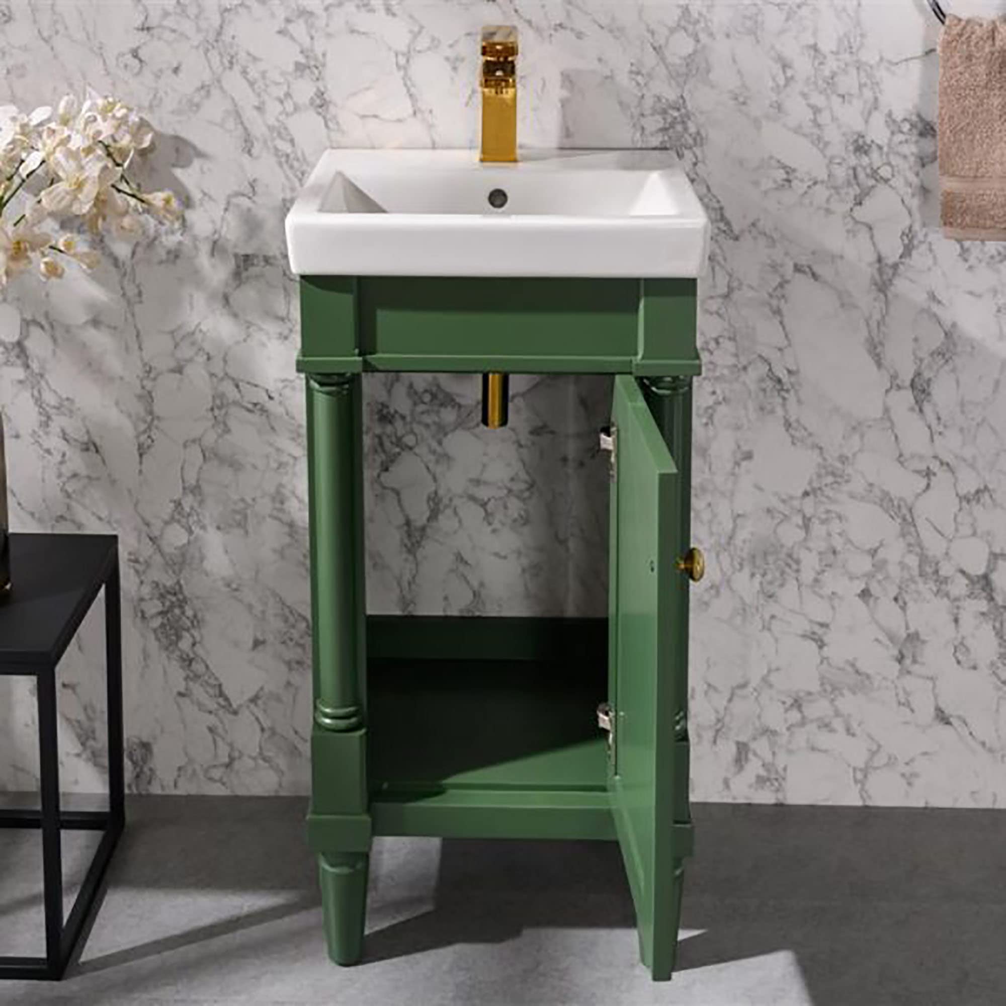 Legion Furniture 18-inch Vogue Green Sink Vanity