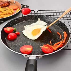 Mokpi Nonstick Skillet Crepe Pan Omelet Pan Pancake Fry Pan Kitchen or Camping Cookware (10-Inch, Black)