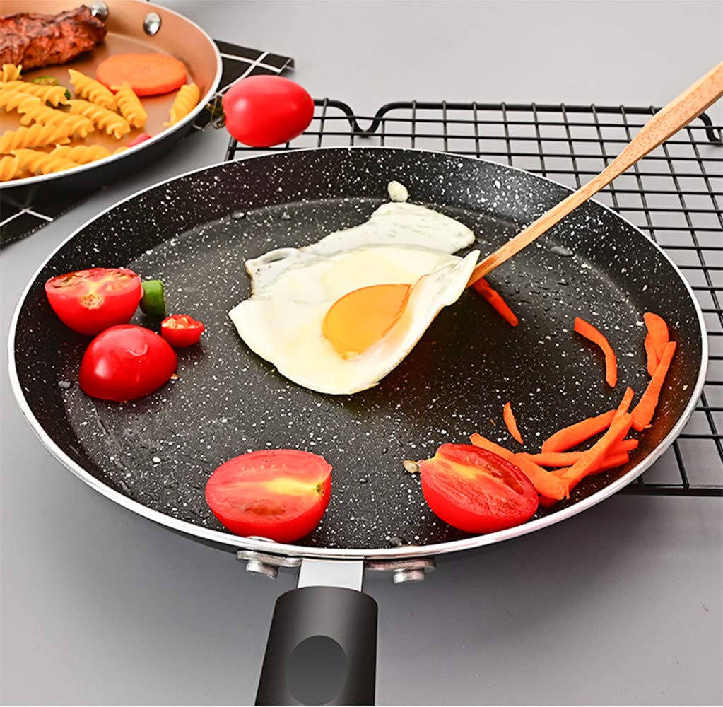 Mokpi Nonstick Skillet Crepe Pan Omelet Pan Pancake Fry Pan Kitchen or Camping Cookware (10-Inch, Black)