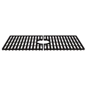 vigo 27 in. x 15 in. silicone bottom grid for single bowl kitchen sink in matte black - vgsg3018mb