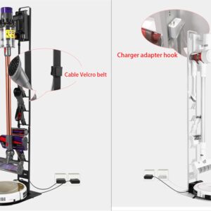 Buwico Stable Cleaner and Sweeper Holder Stand Docking Station Organizer for Dyson Handheld v15 V11 V10 V8 V7 V6 DC30 DC31 DC34 DC35 DC58 DC59 DC62 DC74 Cordless Vacuum Cleaners/Sweeper (White)