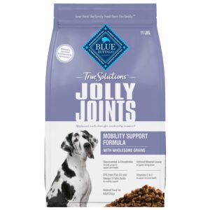 blue buffalo true solutions jolly joints mobility care natural dry food for adult dogs, chicken, 11-lb. bag