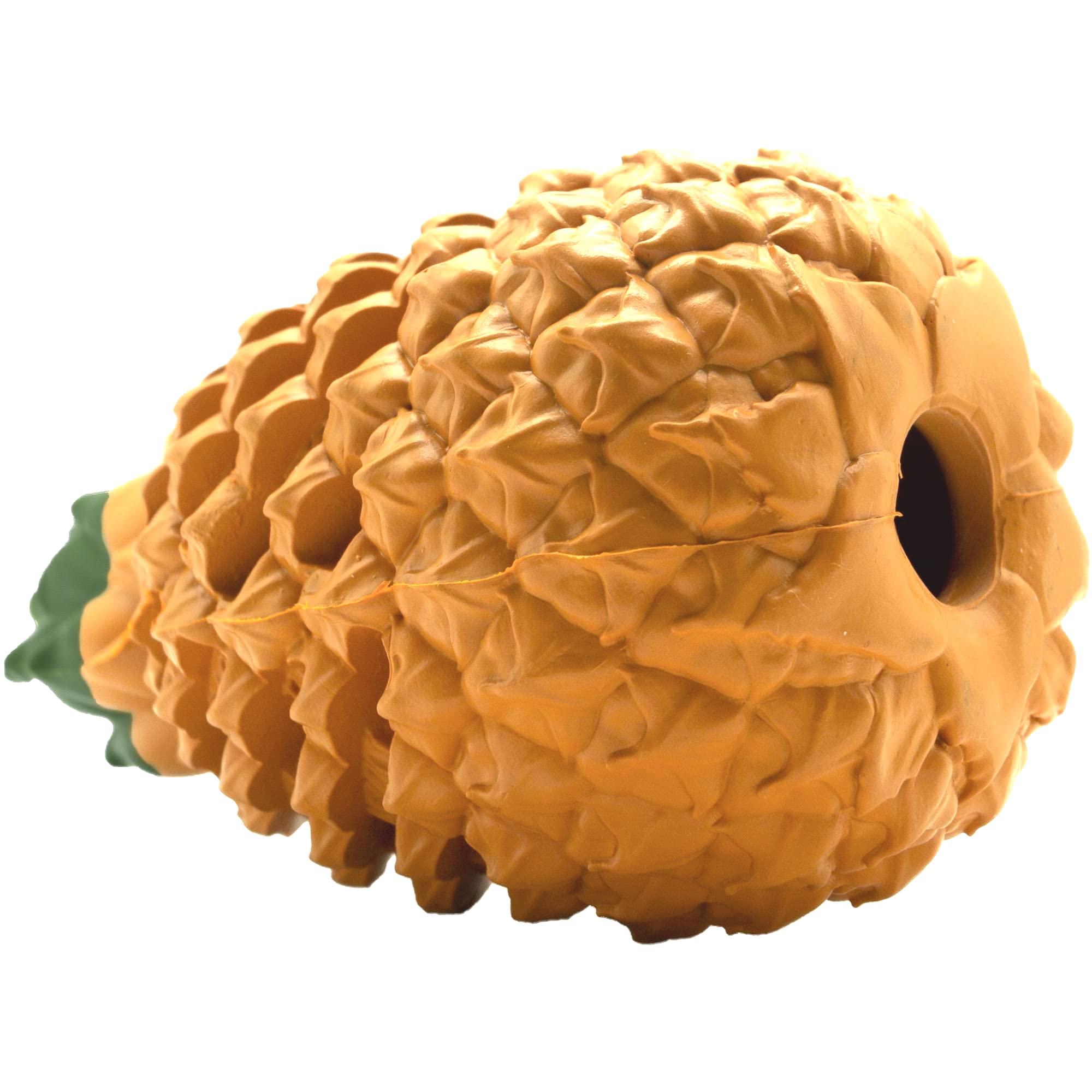 Herm Sprenger – Pineapple Dog Chew Toy for Aggressive Chewer – Natural Rubber Dog Treat Dispenser – Large Tough Dog Dental Teeth Cleaning Chew Toys for Large and Medium Breed