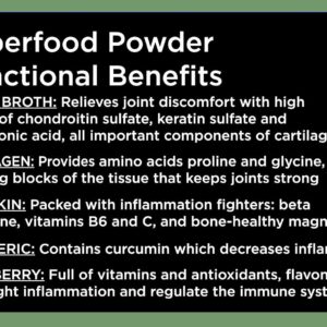 Nature's Diet Pet Original Bone Broth Protein Powder with Functional Benefits for Hip and Joint, Digestion, Skin and Coat (Hip & Joint, 6 oz = 60 Servings)